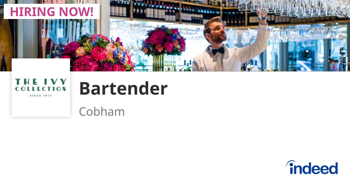 Bartender - Cobham KT11 3EF - Indeed.com