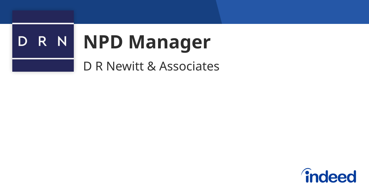 NPD Manager - Bedfordshire - Indeed.com