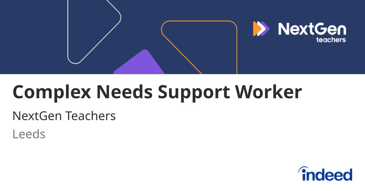 Complex Needs Support Worker - Leeds - Indeed.com