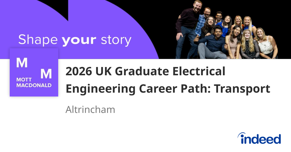 2026 UK Graduate Electrical Engineering Career Path: Transport ...