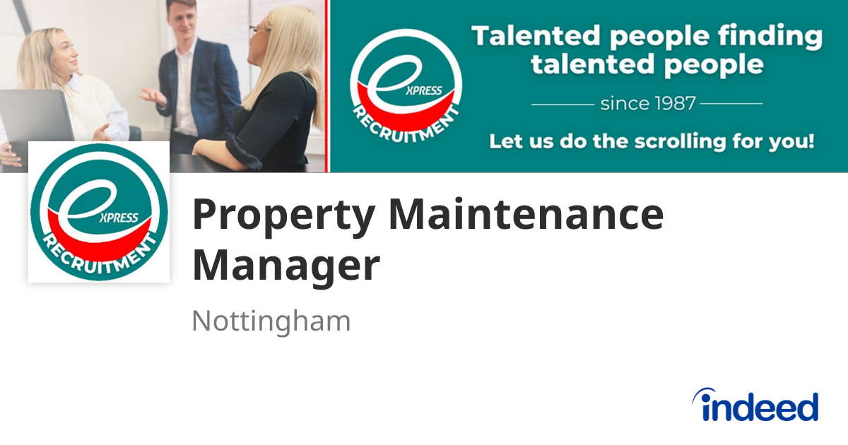 Property Maintenance Manager - Nottingham - Indeed.com