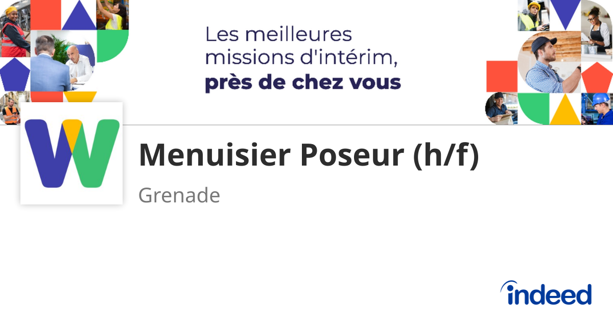 Menuisier Poseur (h/f) - 31330 Grenade - Indeed.com