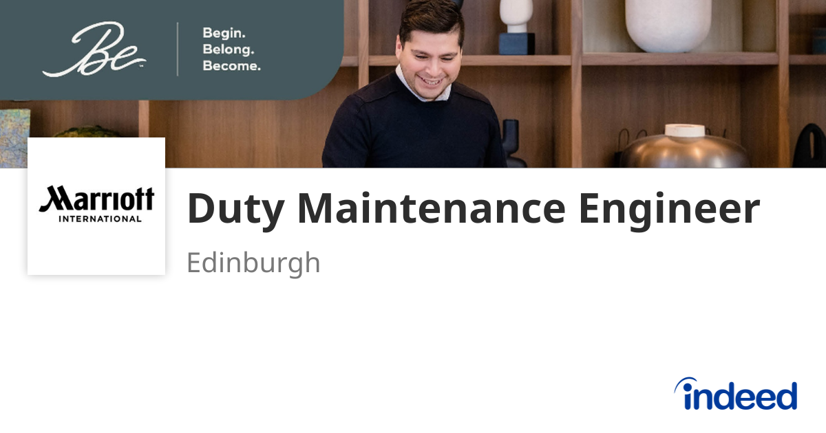 Duty Engineer - Edinburgh EH3 9SR - Indeed.com