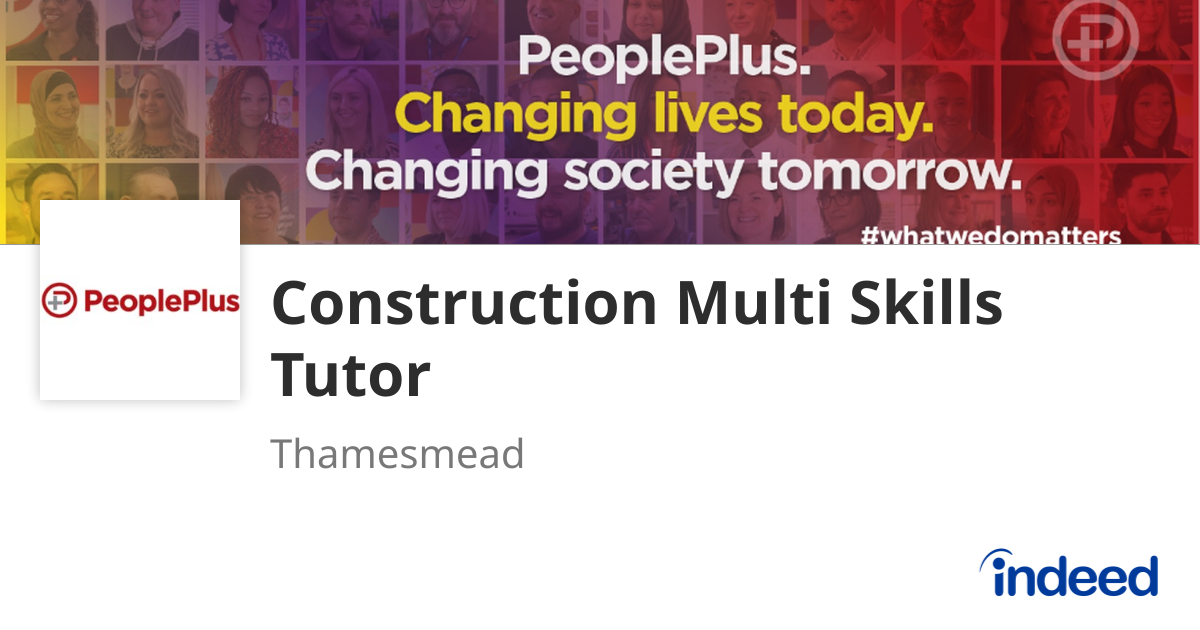 Construction Multi Skills Tutor - Thamesmead - Indeed.com