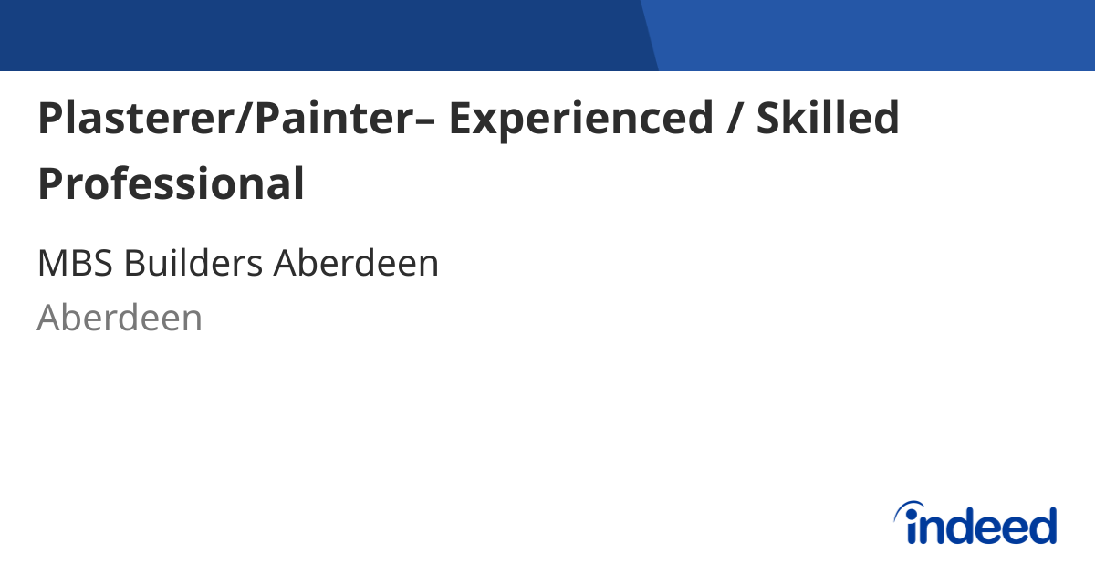 Indeed Jobs Aberdeen Wanull