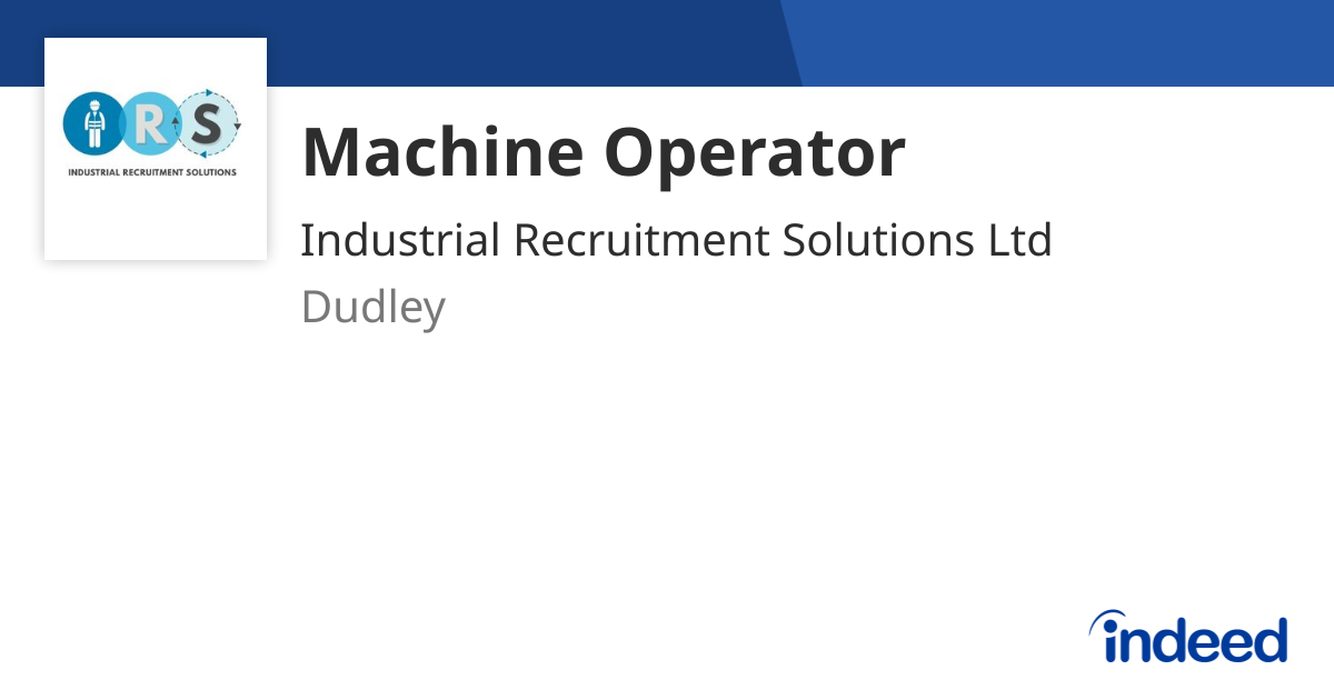 Machine Operator - Dudley - Indeed.com