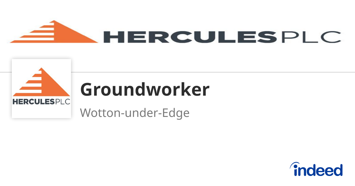 Groundworker - Wotton-under-Edge GL12 8SR - Indeed.com