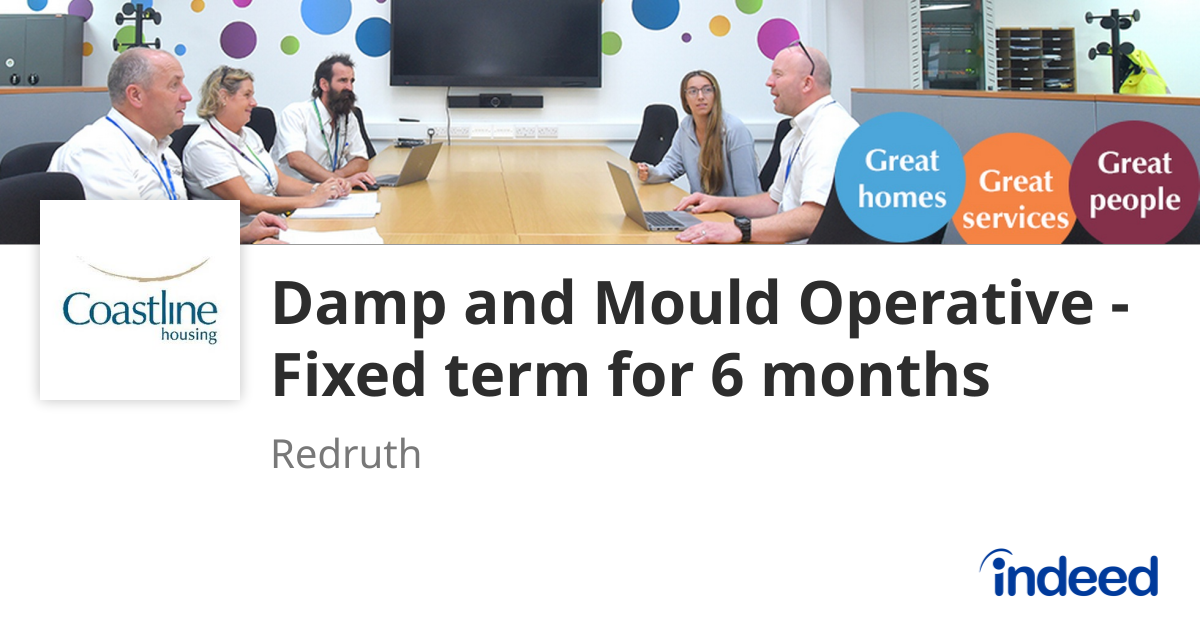 Damp and Mould Operative - Fixed term for 6 months - Redruth TR15 3RQ ...