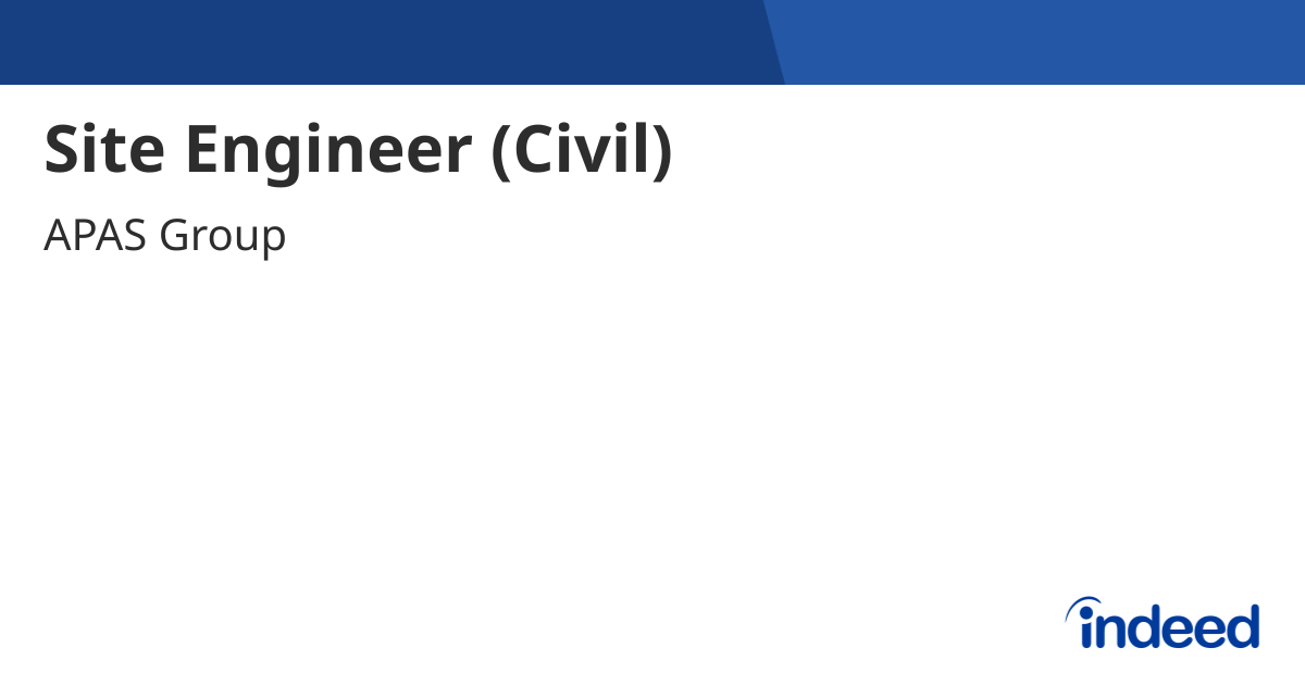 Site Engineer (Civil) - Gurugram, Haryana - Indeed.com