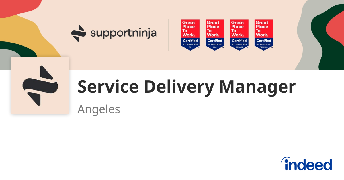Service Delivery Manager - Angeles - Indeed.com