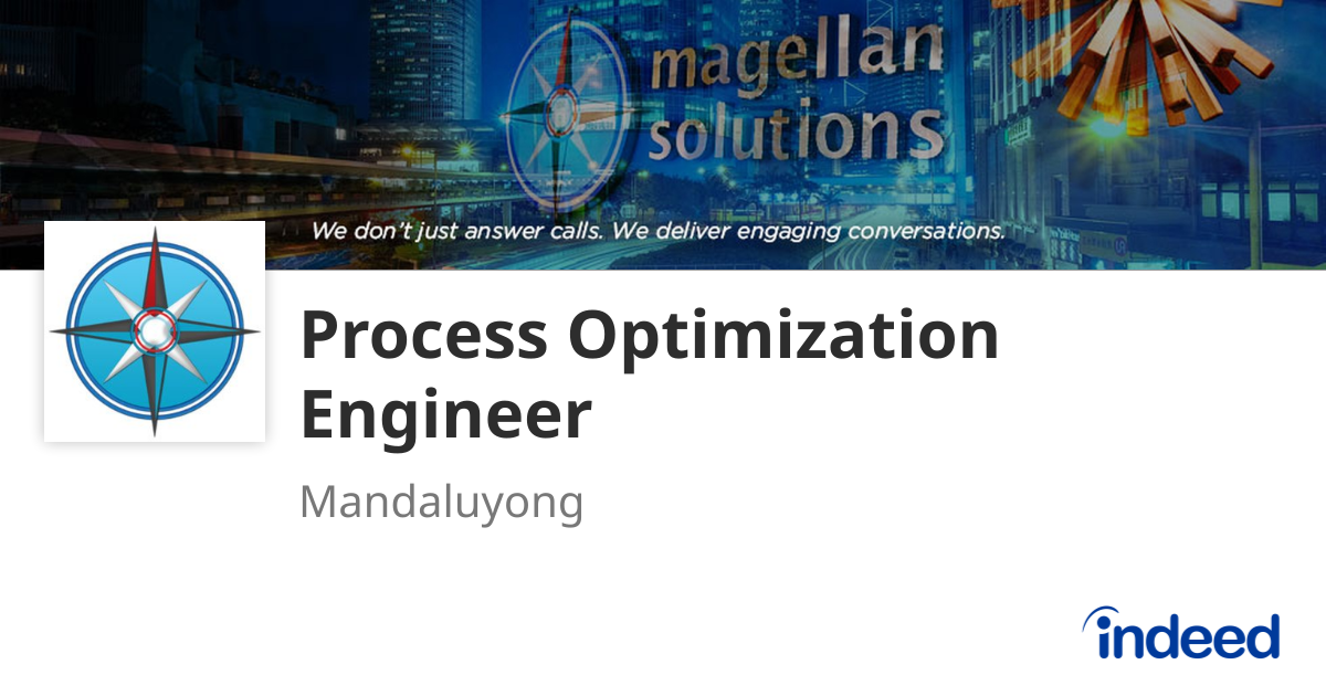 Process Optimization Engineer - Mandaluyong - Indeed.com