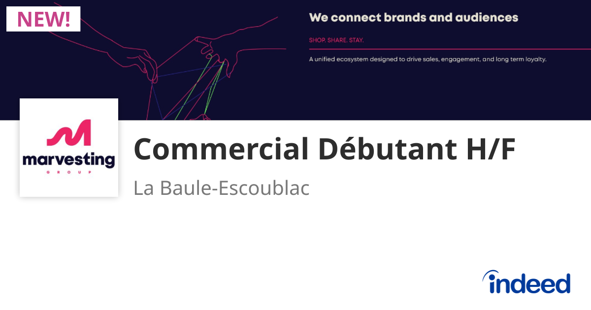 Commercial Débutant H/F - 44500 La Baule-Escoublac - Indeed.com