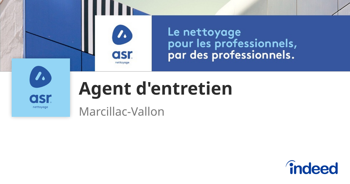 Agent d'entretien - 12330 Marcillac-Vallon - Indeed.com