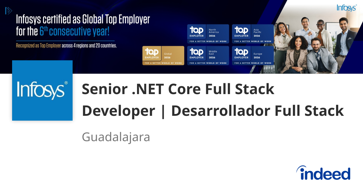 Senior .NET Core Full Stack Developer | Desarrollador Full Stack .NET Core Senior - Guadalajara ...