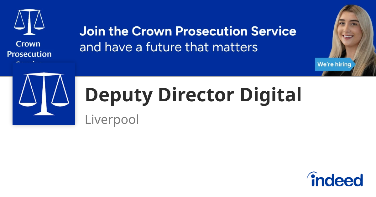 Deputy Director Digital - Liverpool - Indeed.com