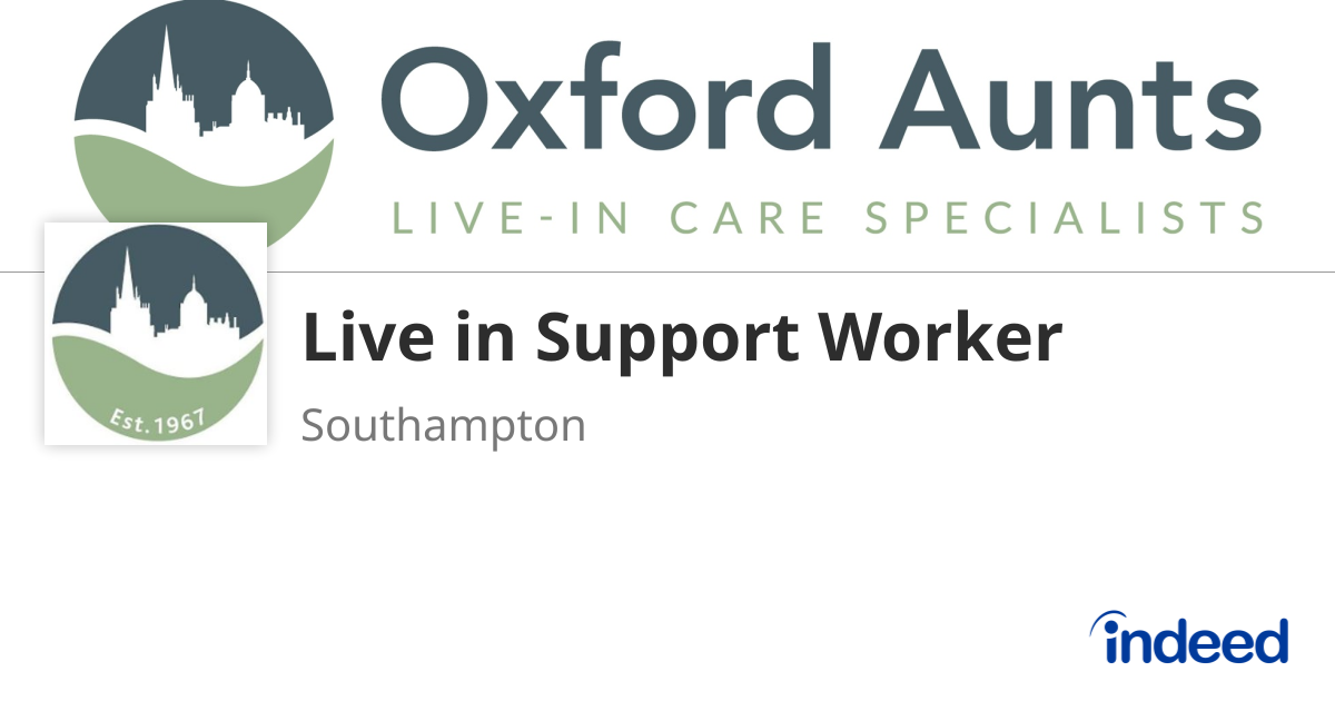 Live in Support Worker - Southampton - Indeed.com