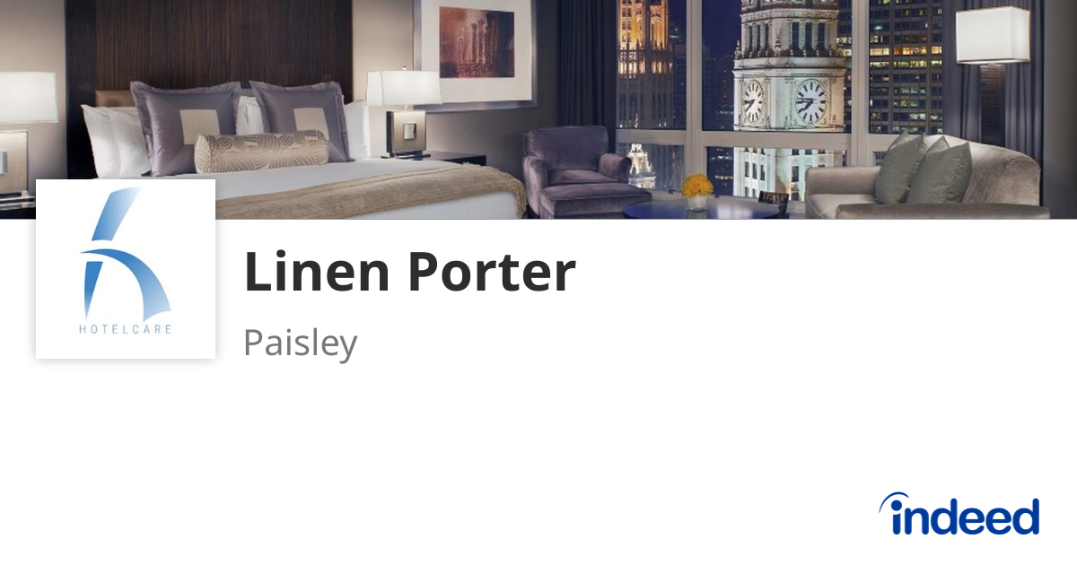 Linen Porter - Paisley - Indeed.com