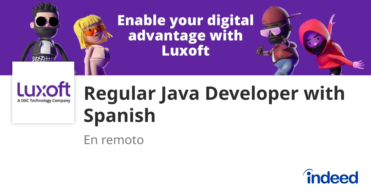 Regular Java Developer with Spanish - En remoto - Indeed.com