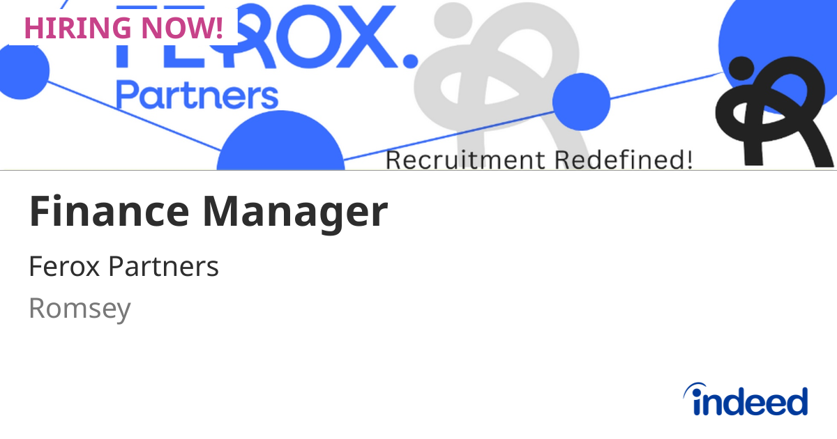 Finance Manager - Romsey - Indeed.com