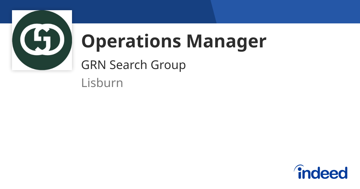 Operations Manager - Lisburn - Indeed.com