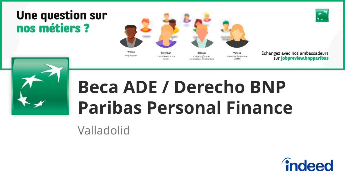 Beca ADE / Derecho BNP Paribas Personal Finance - Valladolid ...