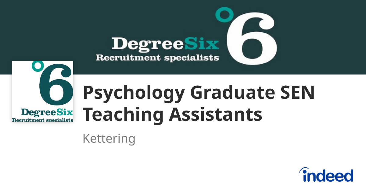 Psychology Graduate SEN Teaching Assistants - Kettering - Indeed.com