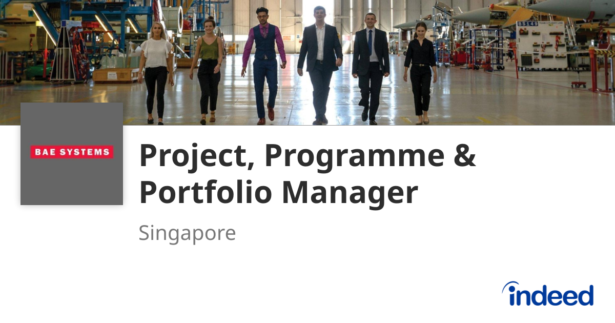 Project, Programme & Portfolio Manager - Singapore - Indeed.com