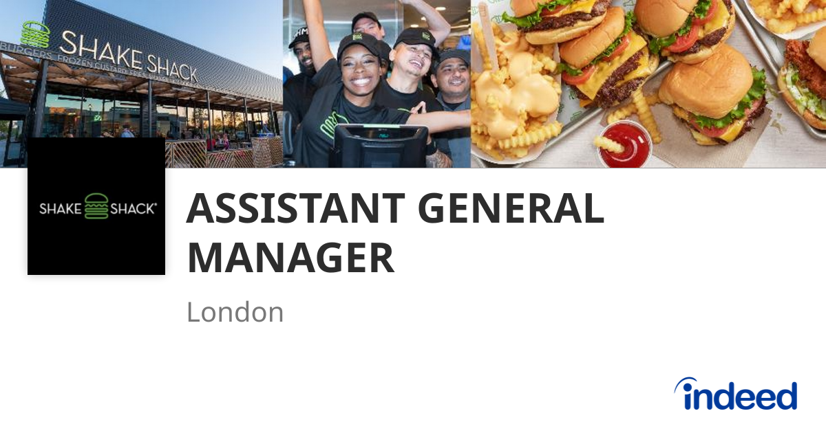 ASSISTANT GENERAL MANAGER - London N1C - Indeed.com