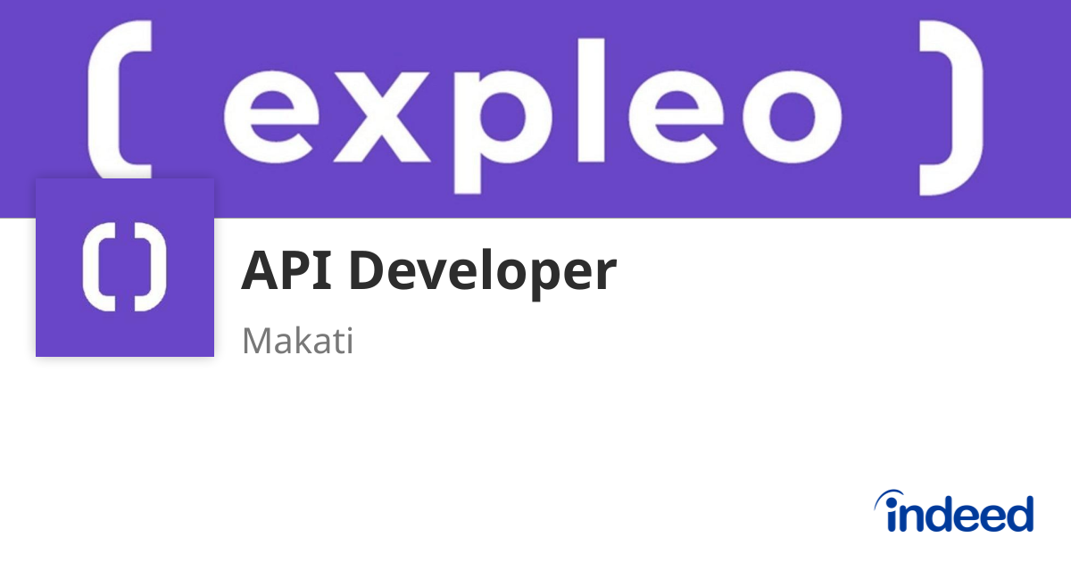 API Developer - Makati 1233 P00 - Indeed.com