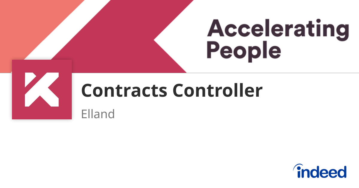 Contracts Controller - Elland HX5 9DA - Indeed.com