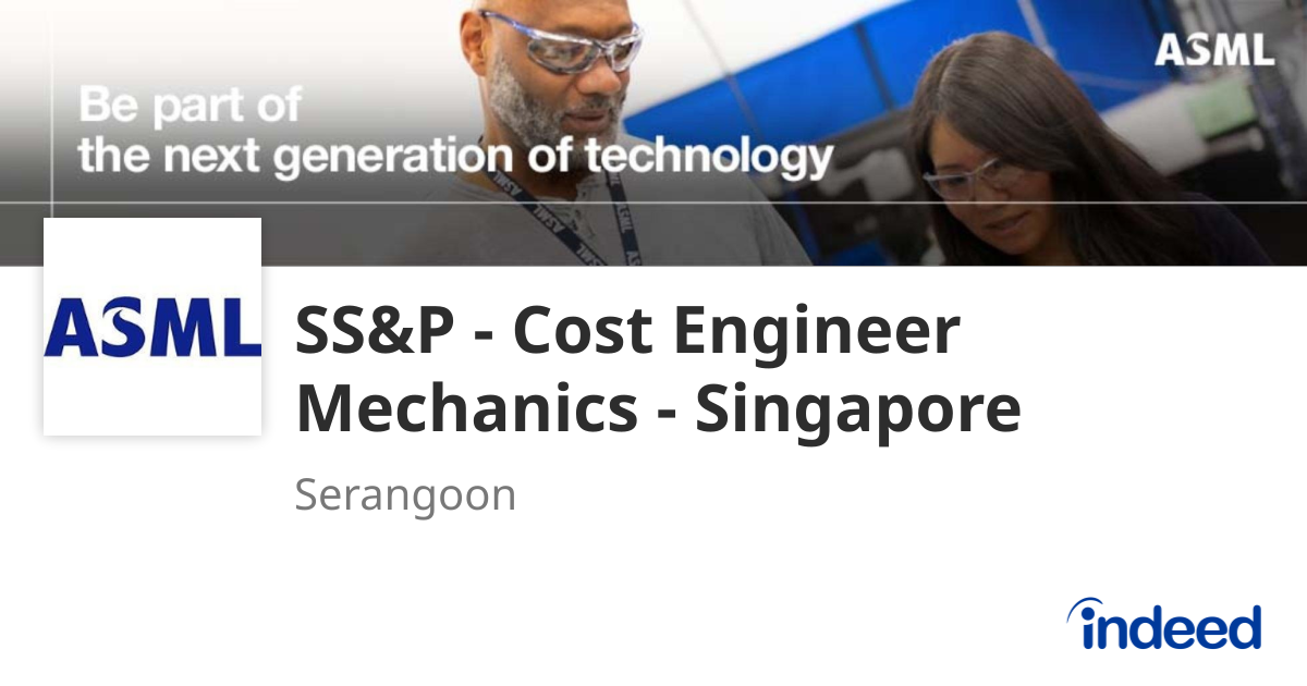 SS&P - Cost Engineer Mechanics - Singapore - Singapore 556741 - Indeed.com