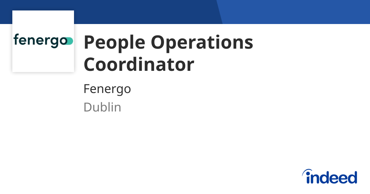 People Operations Coordinator - Dublin, County Dublin - Indeed.com