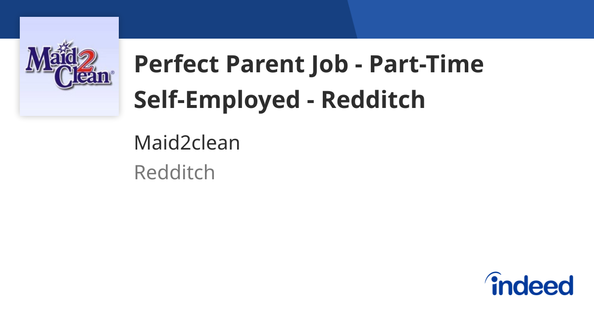 Perfect Parent Job - Part-Time Self-Employed - Redditch - Redditch ...