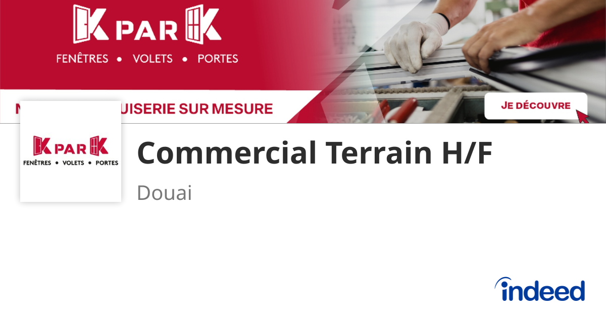 Commercial Terrain H/F - 59500 Douai - Indeed.com