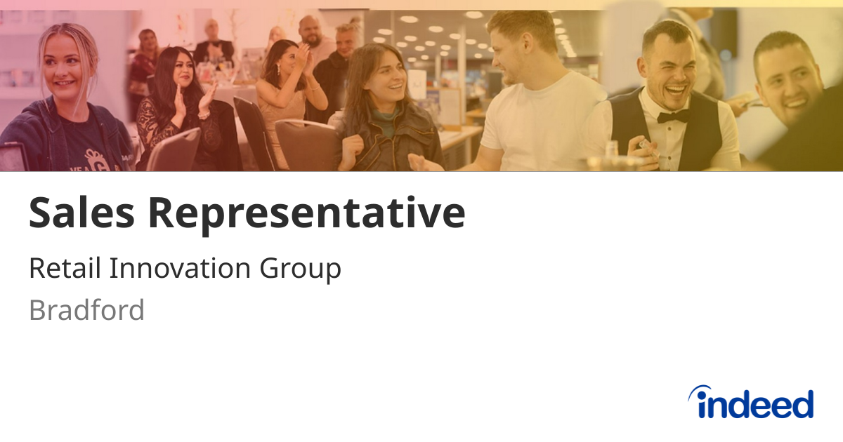 Sales Representative - Bradford BD1 - Indeed.com