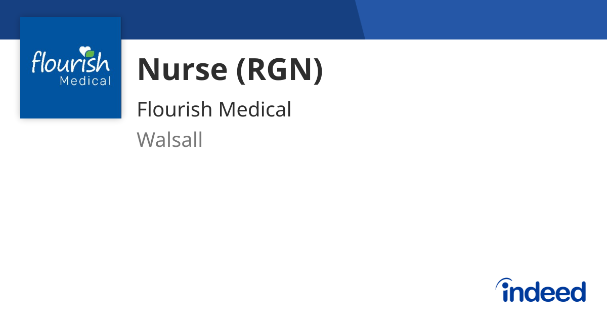 Nurse (RGN) - Walsall WS1 - Indeed.com