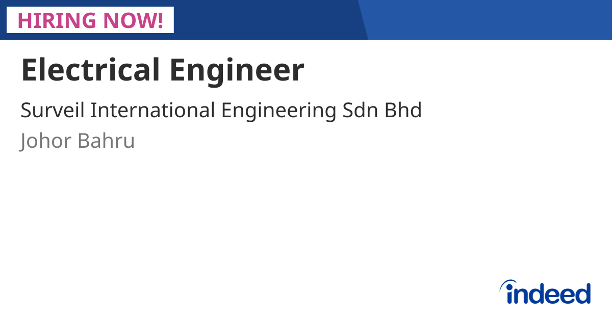 Electrical Engineer - Johor Bahru - Indeed.com