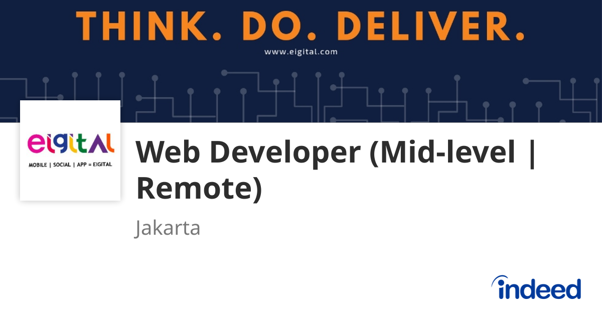 Web Developer (Mid-level | Remote) - Jakarta - Indeed.com