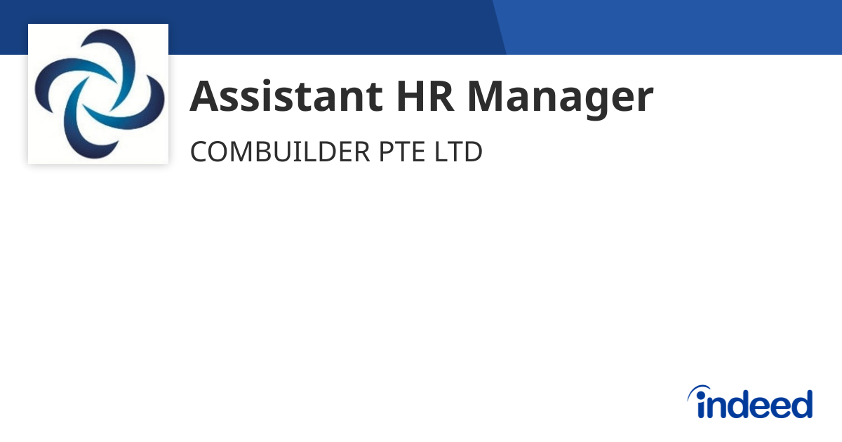 Assistant HR Manager - Singapore - Indeed.com