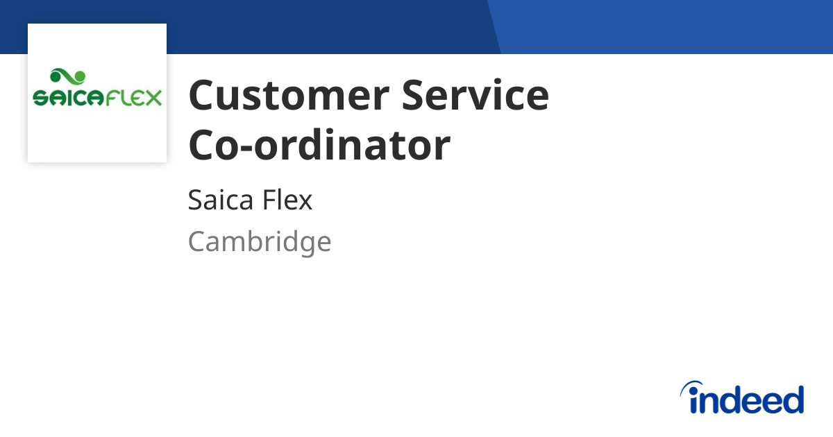Customer Service Co-ordinator - Cambridge - Indeed.com