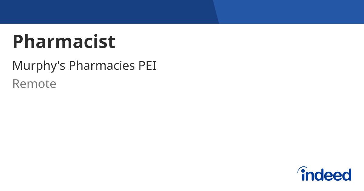 Pharmacist - Remote - Indeed.com