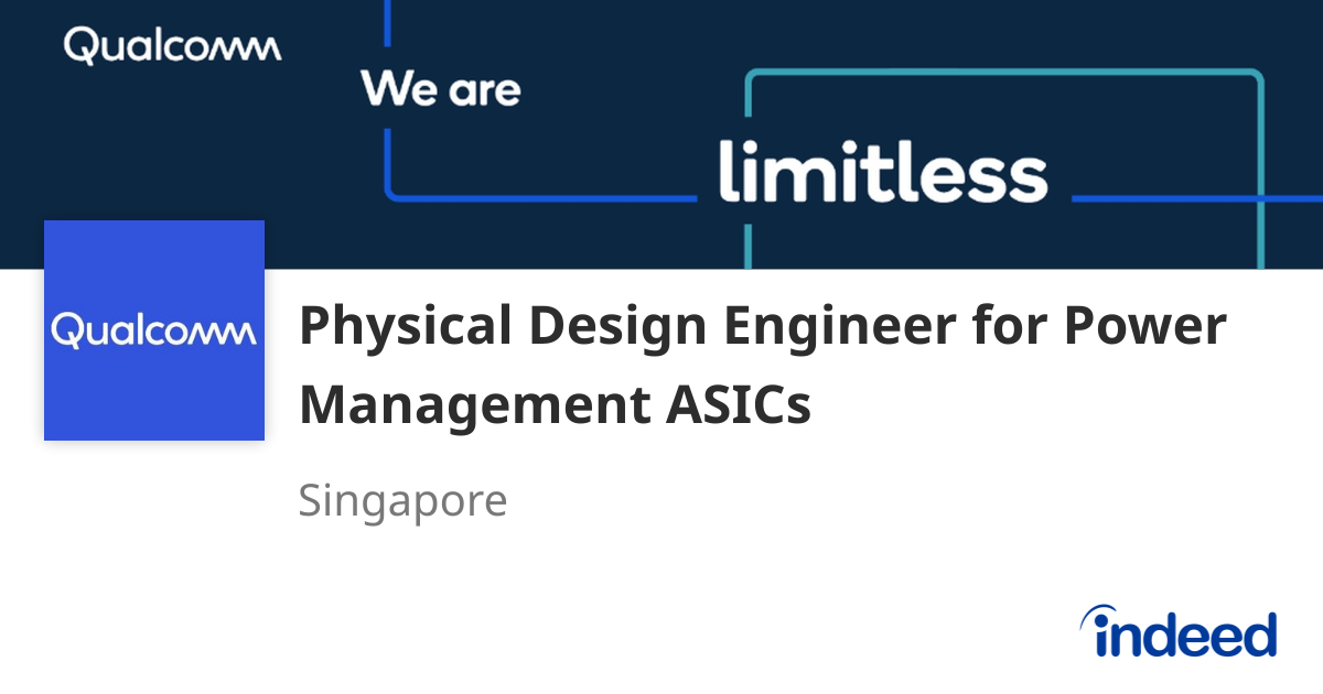 Physical Design Engineer for Power Management ASICs - Singapore ...