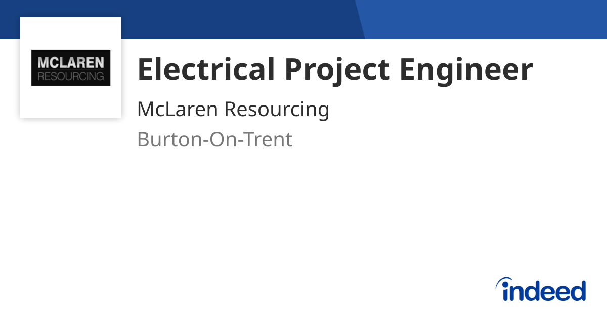 Electrical Project Engineer - Burton-On-Trent DE15 0RD - Indeed.com