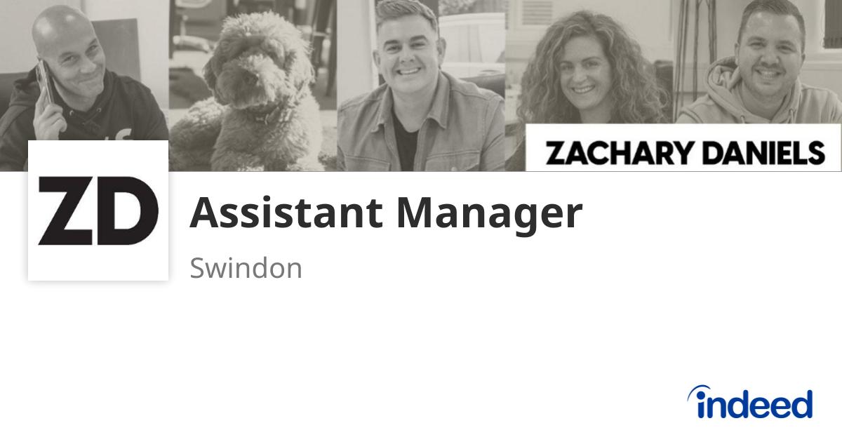 Assistant Manager - Swindon SN2 2DY - Indeed.com