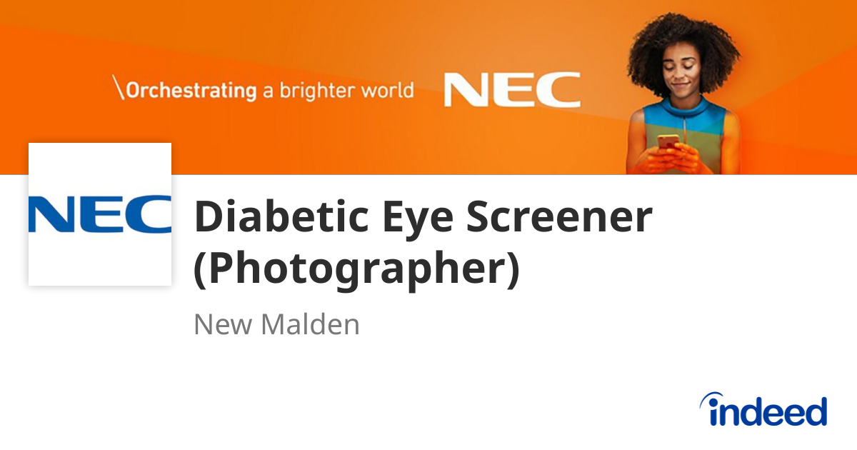 Diabetic Eye Screener (Photographer) - New Malden - Indeed.com