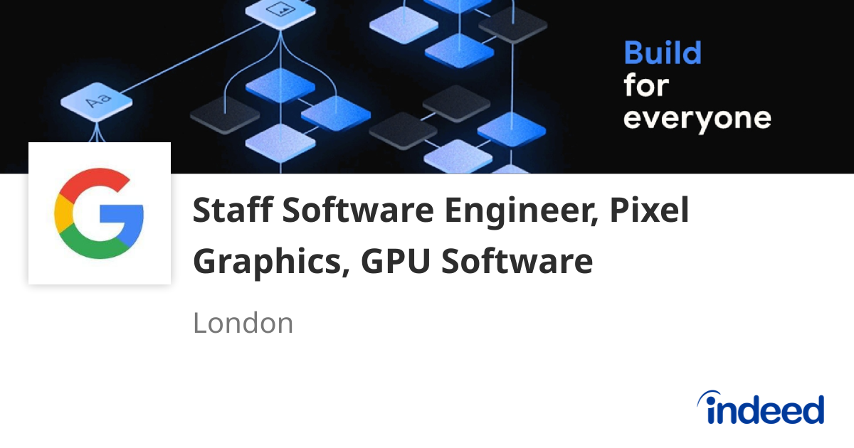 Staff Software Engineer, Pixel Graphics, GPU Software - London - Indeed.com