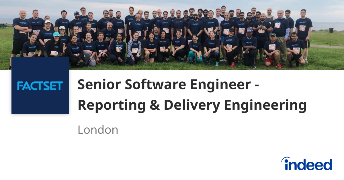 Senior Software Engineer - Reporting & Delivery Engineering - London ...