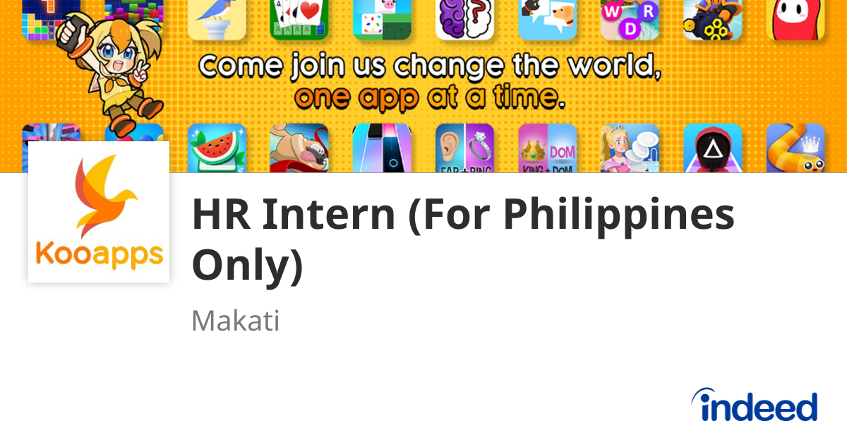 HR Intern (For Philippines Only) - Makati - Indeed.com