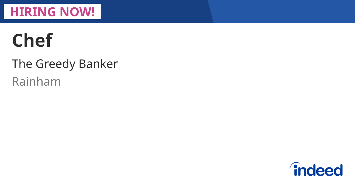 Chef - Rainham - Indeed.com