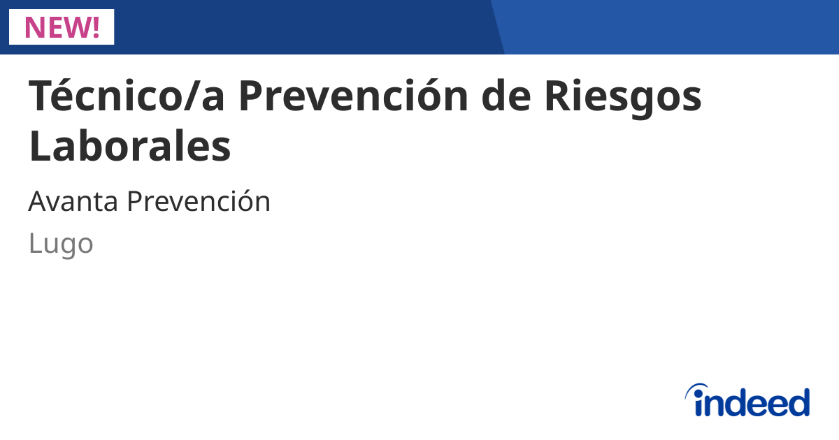 Técnico/a Prevención de Riesgos Laborales - Lugo, Lugo provincia ...